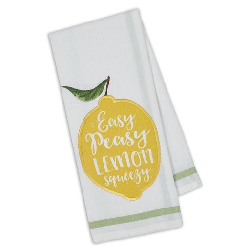 Design Imports Kitchen Towel - Lemon Squeezy Embellished