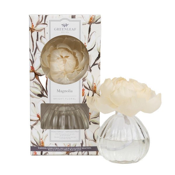 Greenleaf Gifts Flower Diffuser 8 Oz. NEW SHAPE - Magnolia