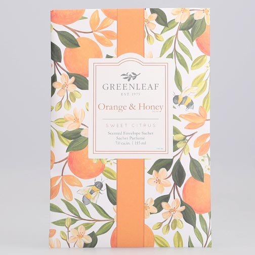Greenleaf Large Scented Envelope Sachet Pack of 6 - Orange & Honey