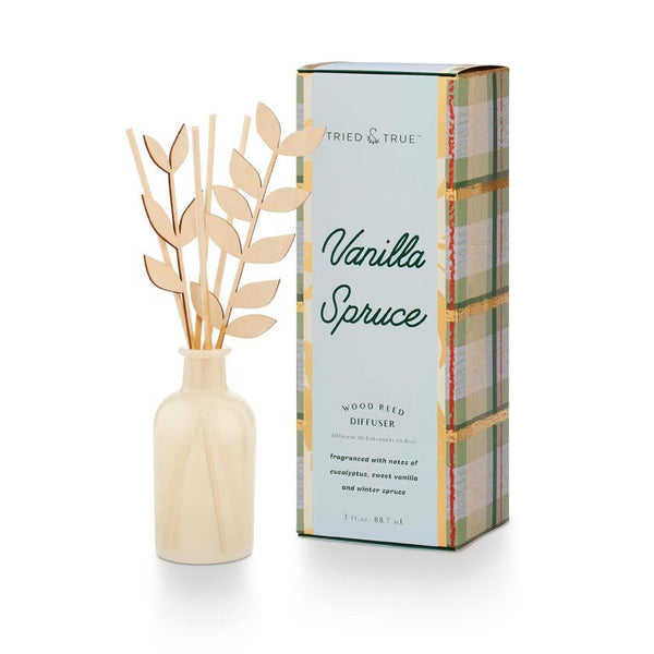 Illume Tried & True Leaf Reed Diffuser 3 Oz. - Vanilla Spruce